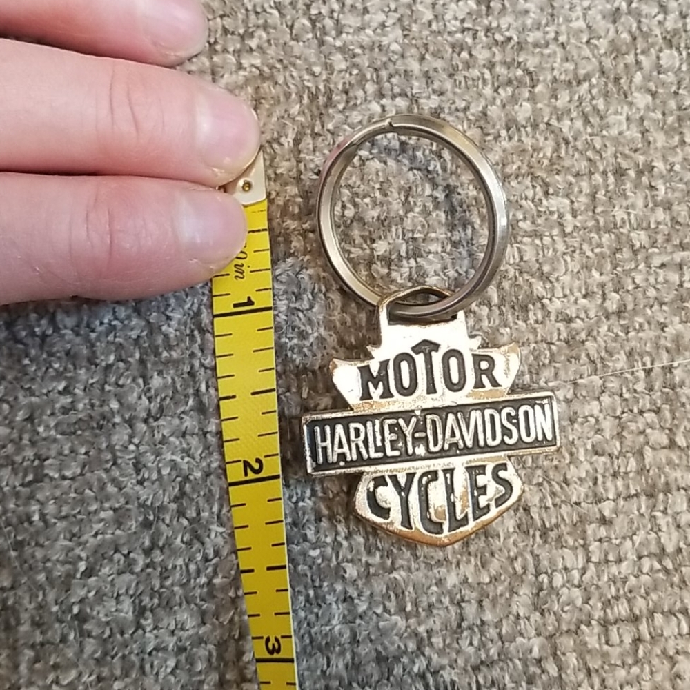 Vintage Harley-Davidson Cycles Keychain - Gem